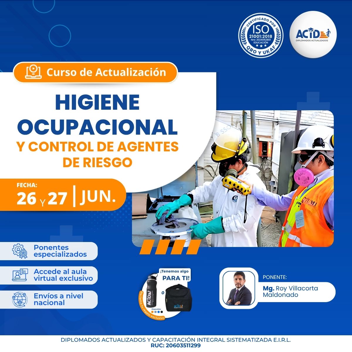 Higiene ocupacional y control de agentes de riesgo 113-25-CURSO ...